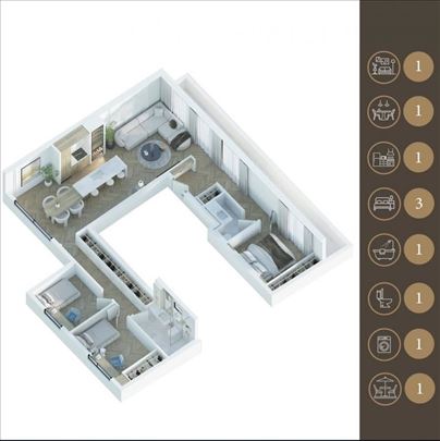 5.0 Penthouse sa pogledom koji oduzima dah