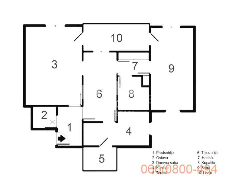 2.0 stan na Bežanijskoj kosi II, Peđe Milosavljevića ID#3338 180.000 €