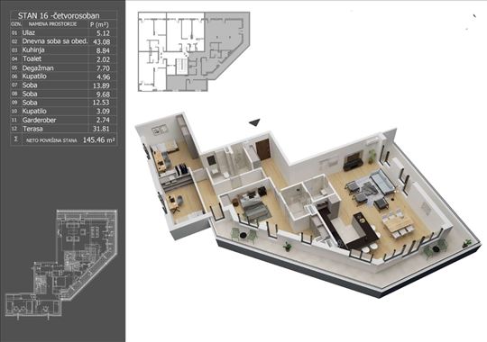 Mirijevo, 4.0, 145m2