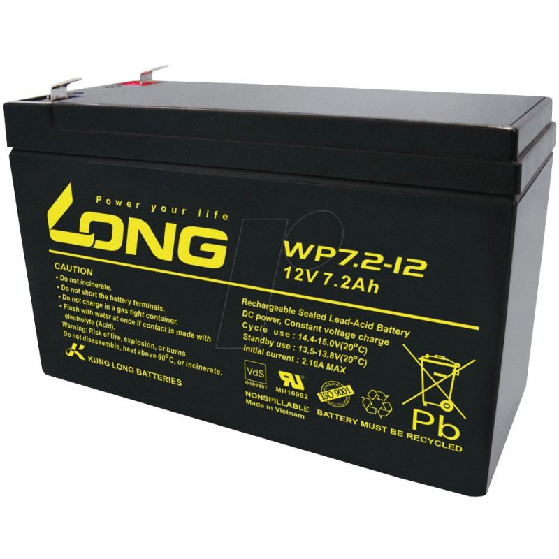 Baterija Long 7,2Ah 12V