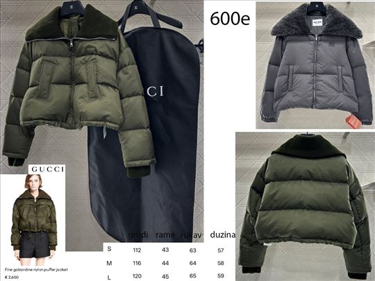 Versace, Fendi, Moncler, Dior, vrh jakne, 2025-26