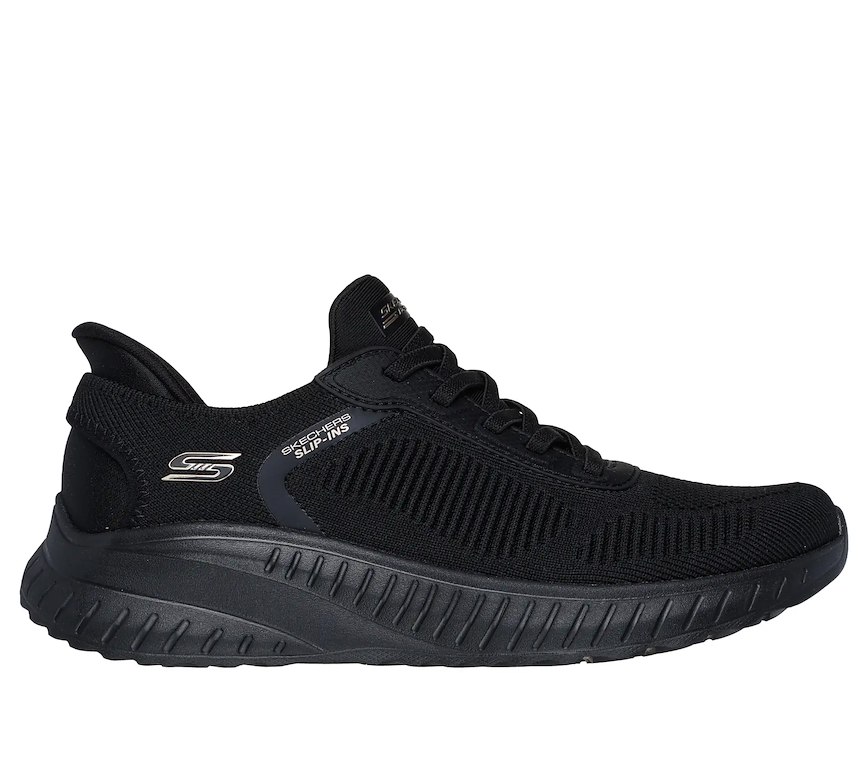 Skechers Ženske patike Bobg Squad Chaos-Current Mu, Slip-Ins, 117497-BBK, Crne