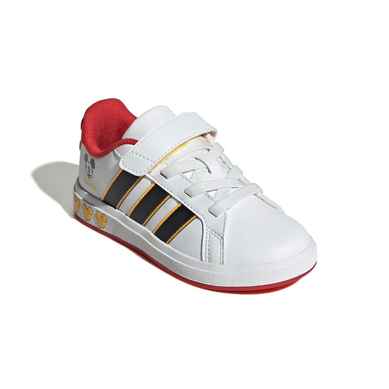 Adidas Patike za dečake Grand Court Mickey El K, JQ8067, Crveno-bele