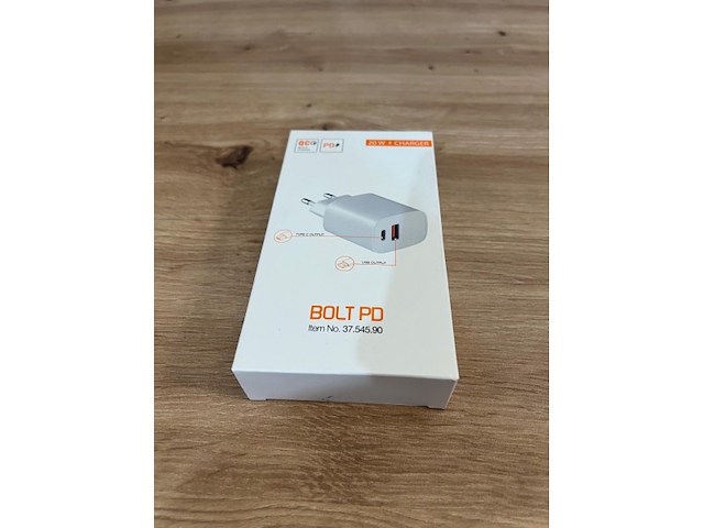 BOLT PD Adapter 20W – brzo punjenje, USB + Type-C izlaz