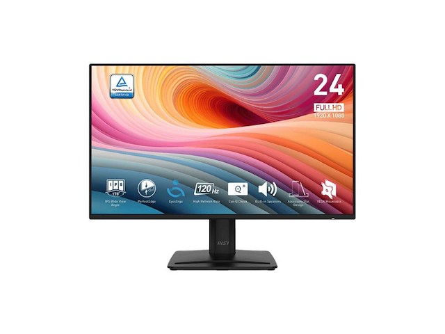 Monitor 24 MSI PRO MP242A E2 IPS FHD,120Hz,1ms,HDMI,DP,VGA