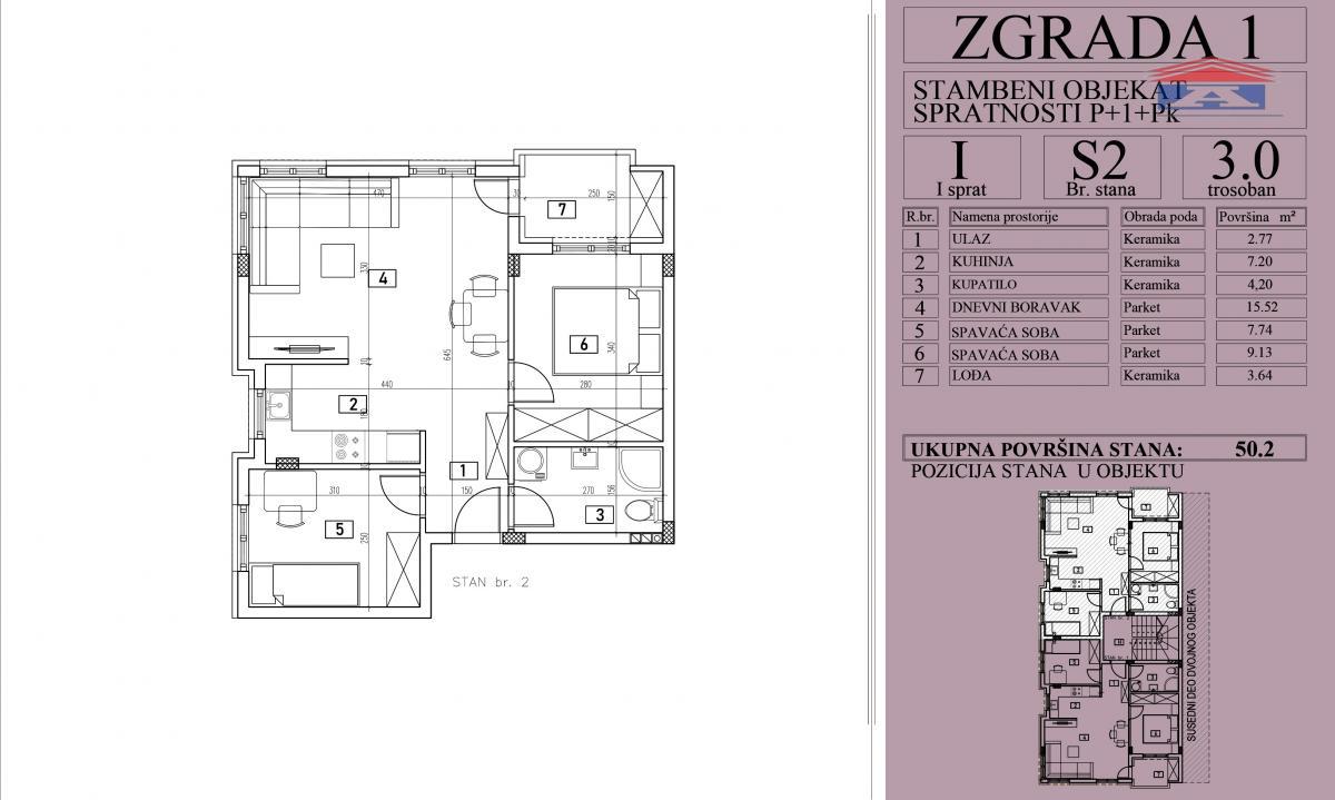 Stan - Novi Sad, Adice - ID oglasa 2394
Stan - Novi Sad, Adice - ID oglasa 2394