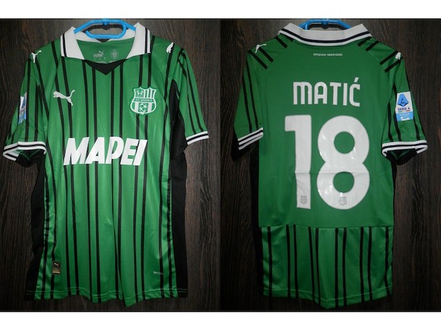 Sassuolo dres 2025-26 Nemanja Matić 18 Srbija