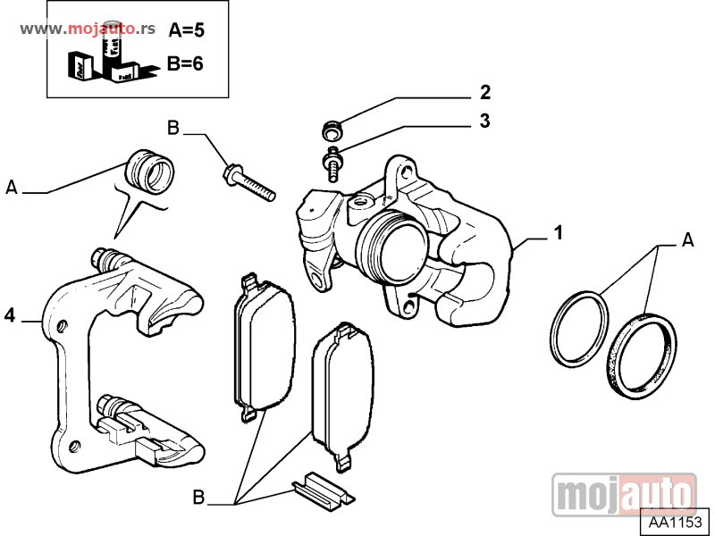 Fiat Panda Nosac Kocionih Celjusti Zadnja Osovina 03- NOVO