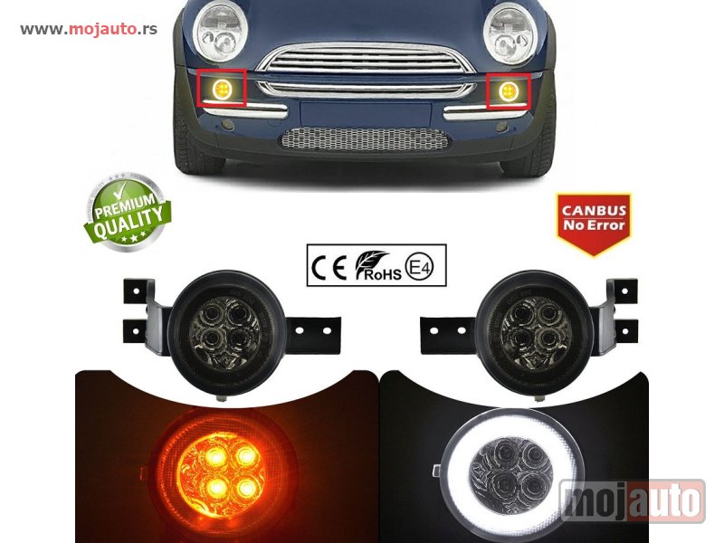 Mini R50,R52,R53 Led prednji migavac i dnevno svetlo Drl tipski mini smoke lens
