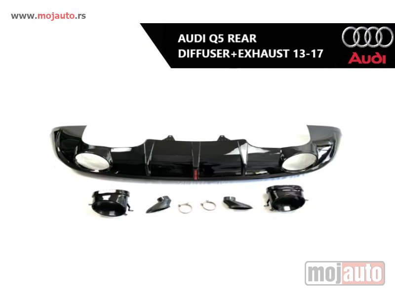 Audi Q5 zadnji difuzor sa auspuhom LED 13-17