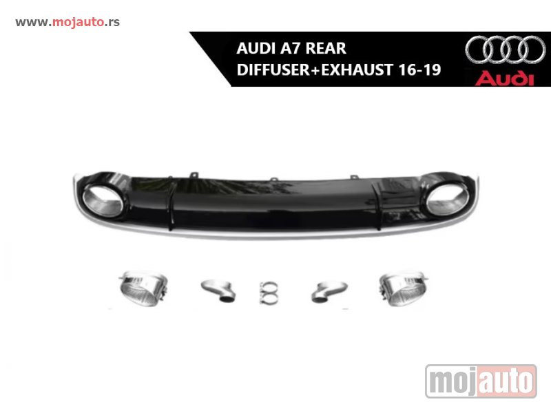 Audi A7 zadnji difuzor sa auspuhom 16-19