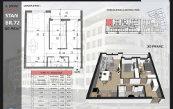 Prodajem Stan-Apartman, Sajam, Novi Sad, €172.600