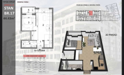 Prodajem Stan-Apartman, Sajam, Novi Sad, €132.700