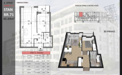 Prodajem Stan-Apartman, Sajam, Novi Sad, €136.500