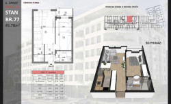 Prodajem Stan-Apartman, Sajam, Novi Sad, €136.750
