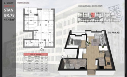 Prodajem Stan-Apartman, Sajam, Novi Sad, €135.000