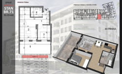 Prodajem Stan-Apartman, Sajam, Novi Sad, €152.800