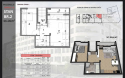 Prodajem Stan-Apartman, Sajam, Novi Sad, €135.200