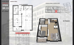 Prodajem Stan-Apartman, Sajam, Novi Sad, €141.100