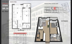 Prodajem Stan-Apartman, Sajam, Novi Sad, €141.500