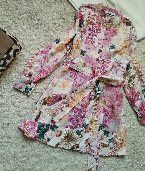    SOBE ☆ haljina košulja sa pojas kaišem ☆Pamuk☆