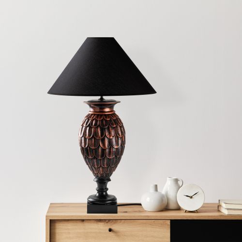 ELEGANZE-5301 Brašna Crna Sto Lampa