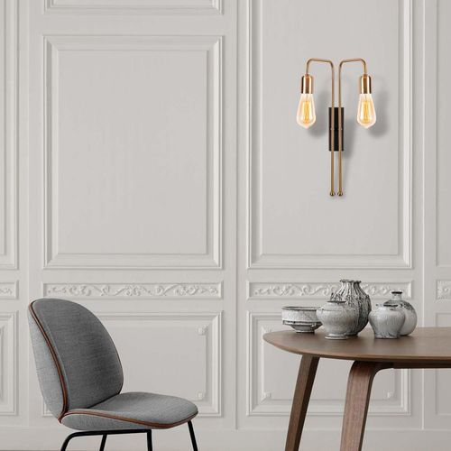 Mum - 3511 Gold Black Zidna Lampa