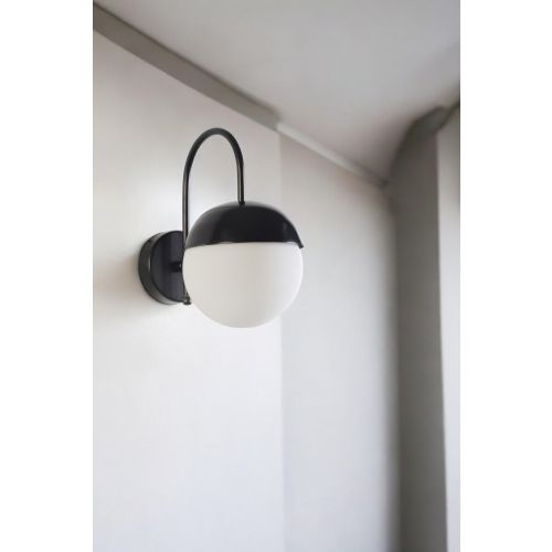 Küre - 8769-1P Crno-Bela Zidna Lampa