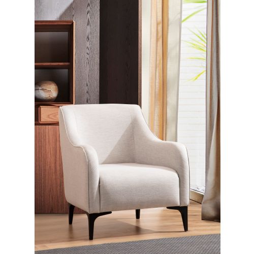 Belissimo - Off White Wing Chair