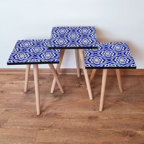 3Shp45 - Plavi Nesting Sto (3 Komada)