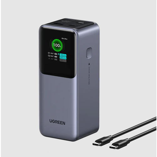UGREEN 10000mAh MagSafe Bežični Power Bank - Sivi PB561