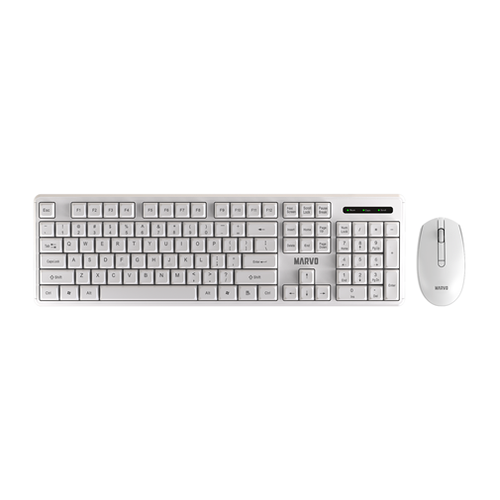 Bežična tastatura i miš Marvo WS005WH Office - Bela