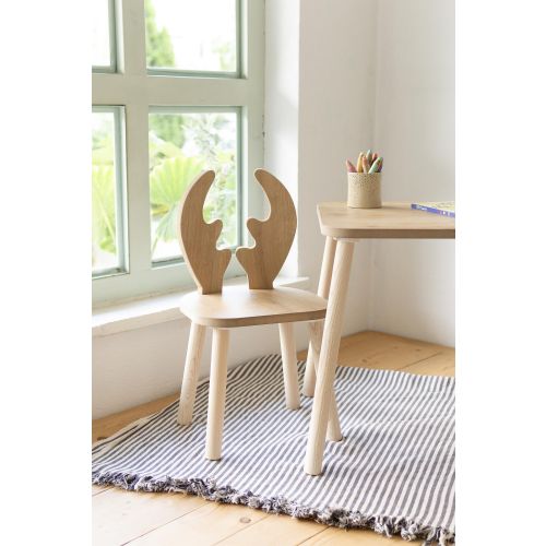 Deer Chair - Braon Dečija Stolica