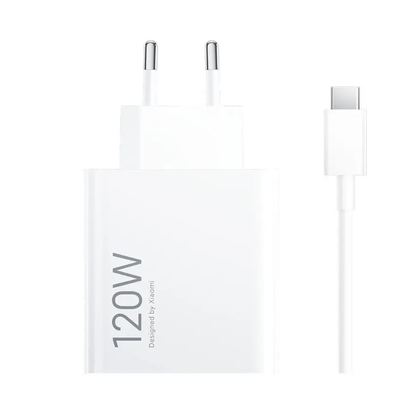 Xiaomi Punjač 120W HyperCharge Combo (Type A) + kabl, Beli