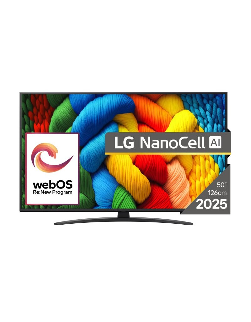 LG 50NANO81A3A NanoCell 50" 4K Ultra HD smart webOS 25 crna