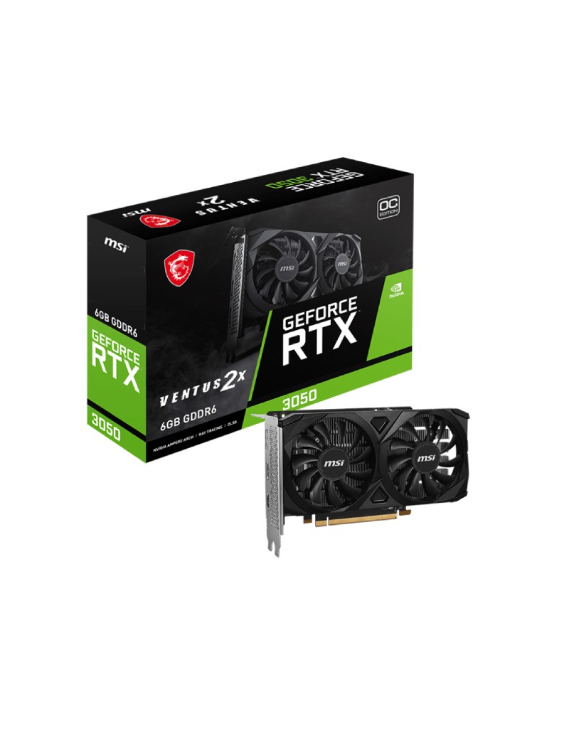 MSI GeForce RTX 3050 VENTUS 2X E 6G OC