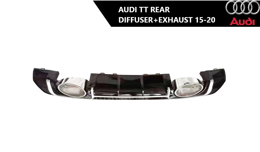 Audi TT zadnji difuzor sa auspuhom 15-20