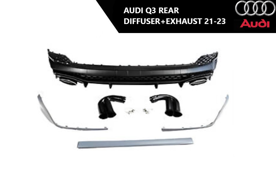 Audi Q3 zadnji difuzor sa auspuhom 21-23 V2