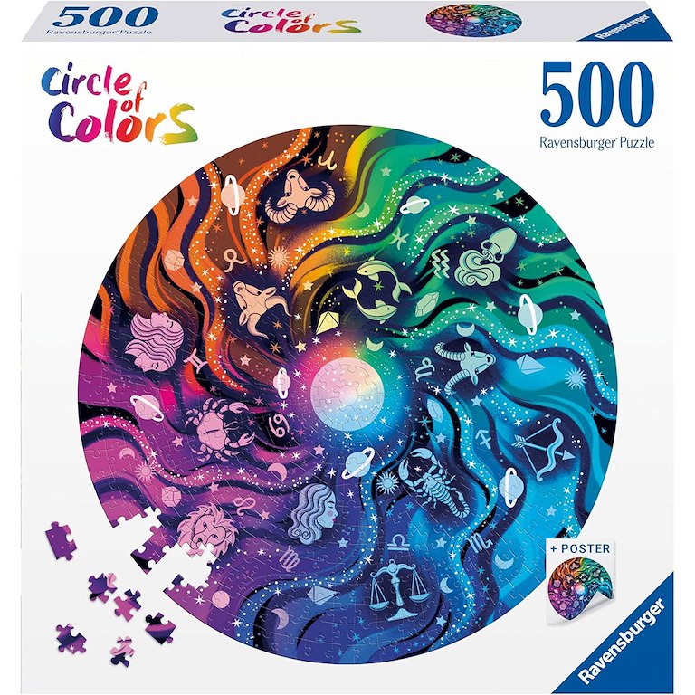 Ravensburger puzzle (slagalice) - 500pcs Circle of Colors - Astrology RA12000819