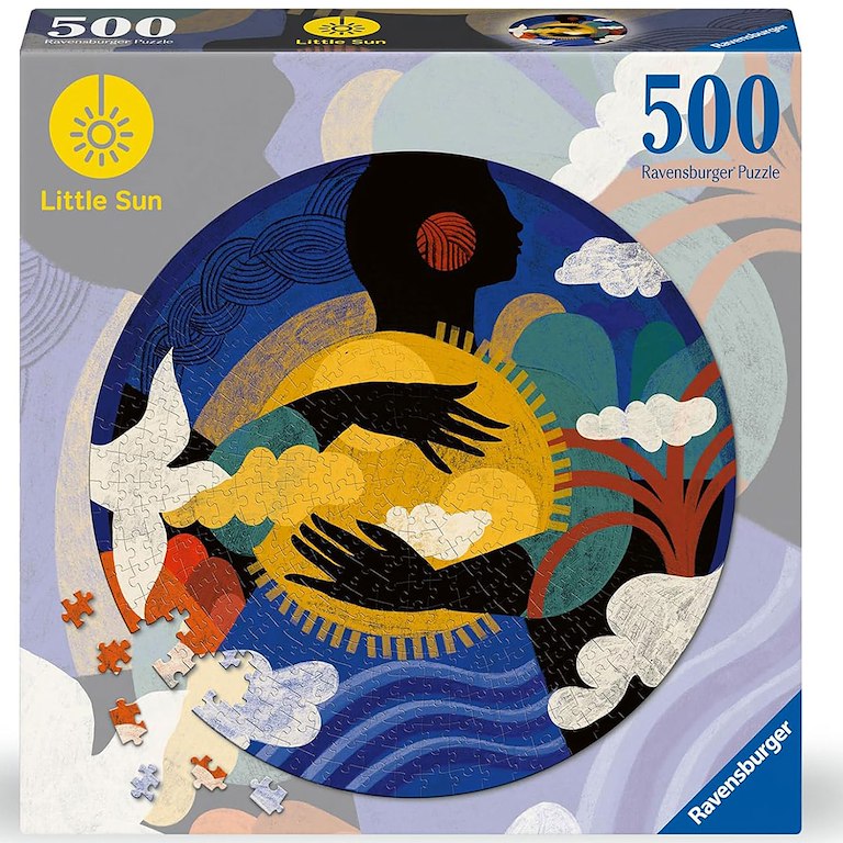 Ravensburger puzzle (slagalice) - 500pcs Little Sun Feel, Circular RA12000763
