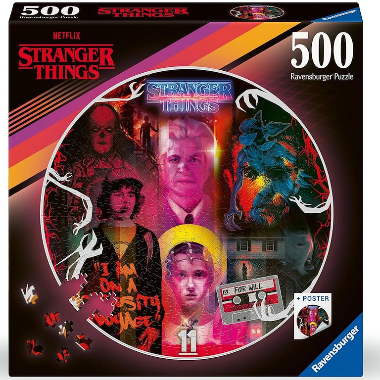 Ravensburger puzzle (slagalice) - 500pcs Stranger Things RA12001227