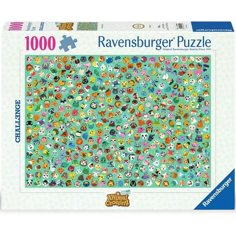 Ravensburger puzzle (slagalice) - 1000pcs Izazov Animal Crossing RA12000629