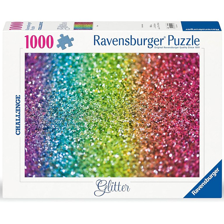 Ravensburger puzzle (slagalice) - 1000pcs Izazov sa šljokicama RA12000116