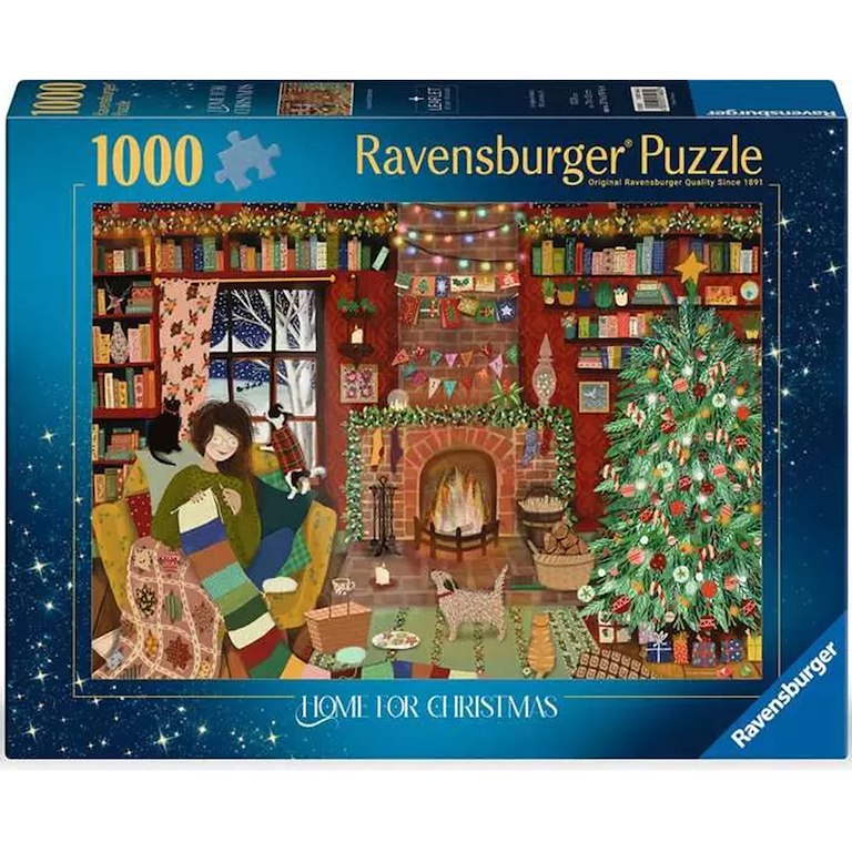 Ravensburger puzzle (slagalice) - 1000pcs Kuća za Božić RA12001465