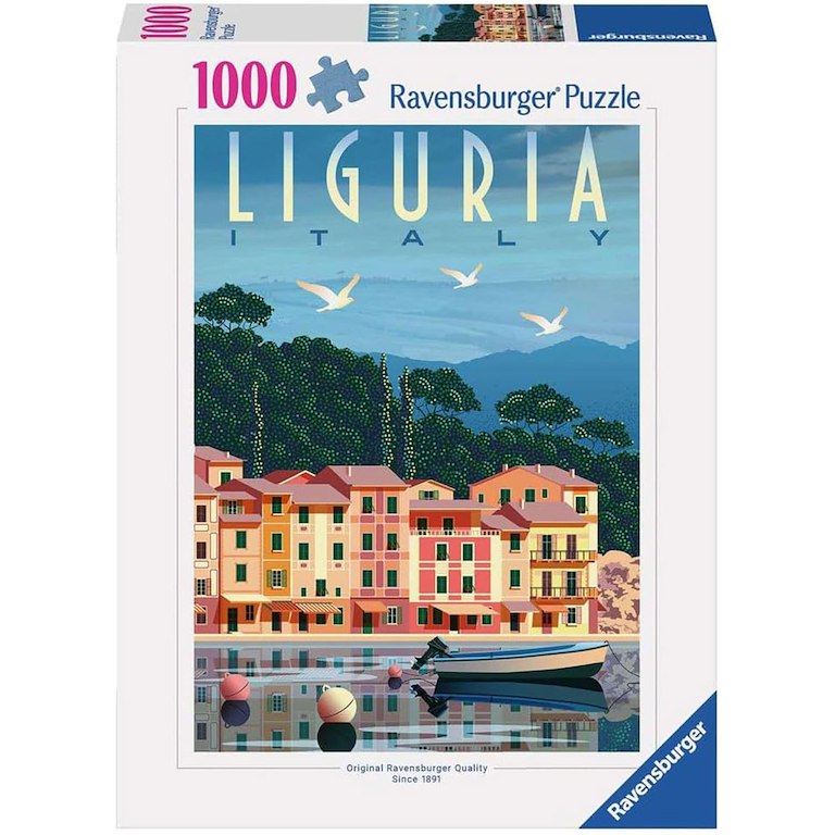 Ravensburger puzzle (slagalice) - 1000pcs Razglednica iz Ligurije RA12001233