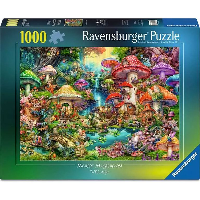 Ravensburger puzzle (slagalice) - 1000pcs Srećno selo pečuraka RA12001258