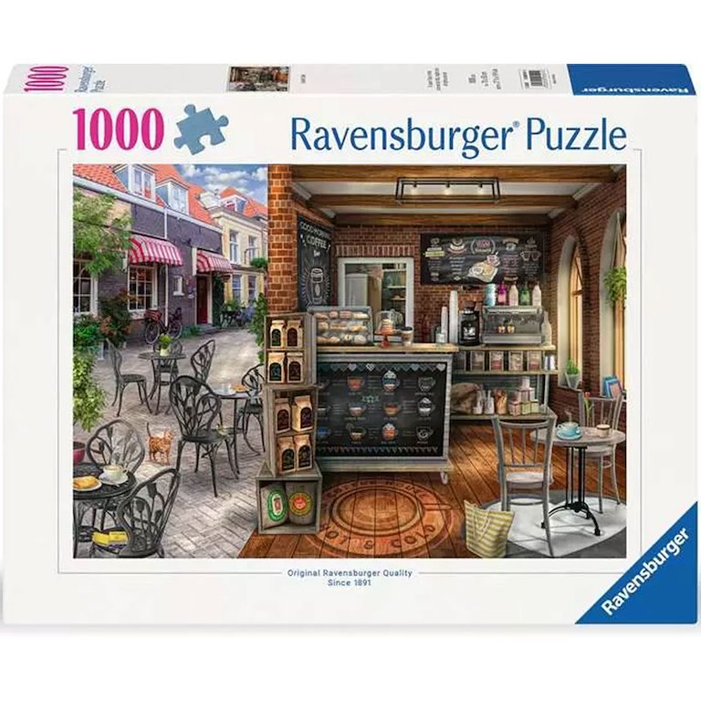 Ravensburger puzzle (slagalice) - 1000pcs Starinska kafeterija RA12000541