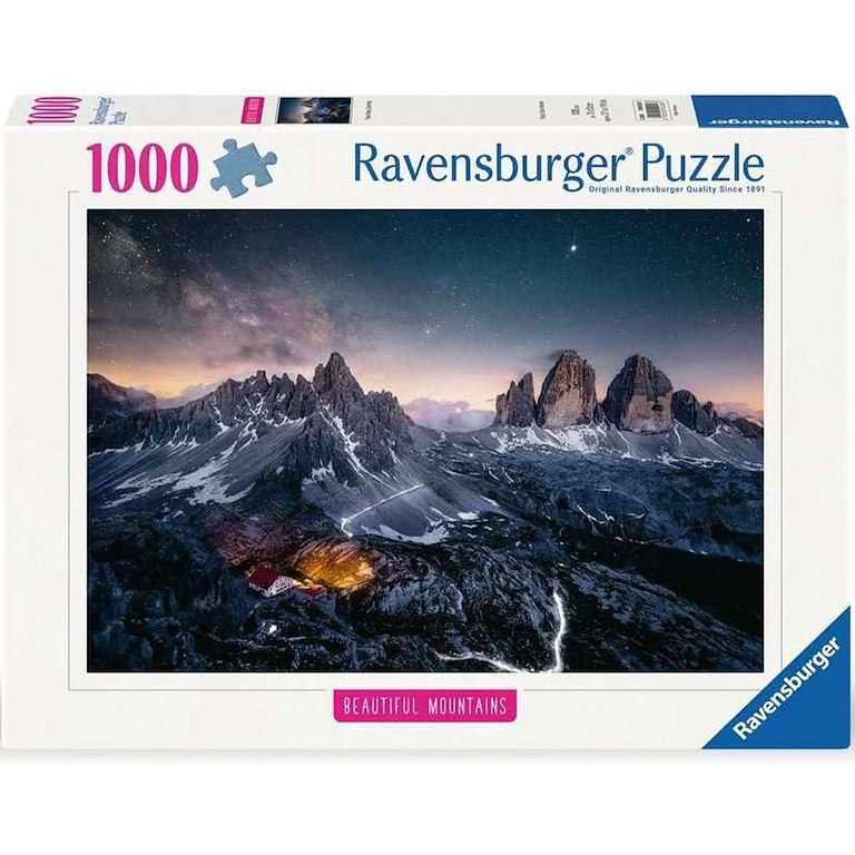 Ravensburger puzzle (slagalice) - 1000pcs Tri vrha, Dolomiti RA12000256