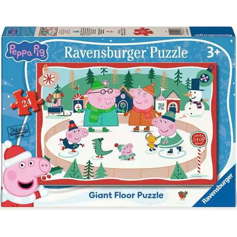 Ravensburger puzzle (slagalice) - 24pcs Maxi Pepa Prase Božić, džambo podna slagalica RA12004186