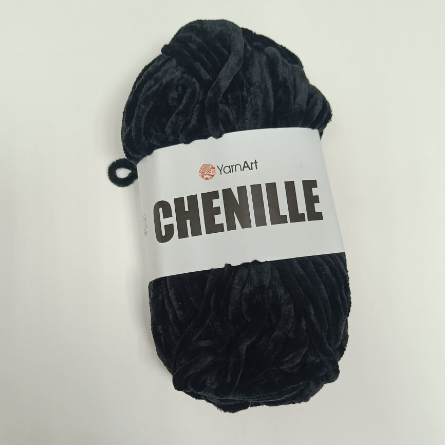 Yarnart chenille crni 545